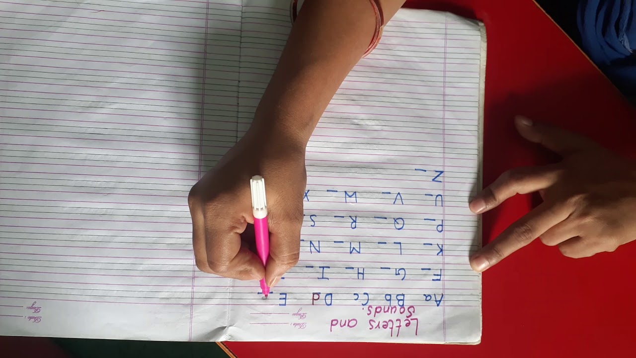 NAMES MONTESSORI, Class 1, letter and sounds Writing activity - YouTube