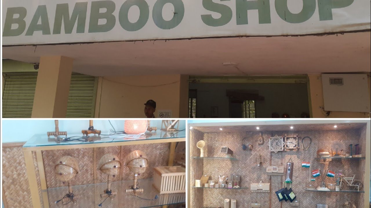 visit to bamboo shop#beautiful bamboo artifacts - YouTube