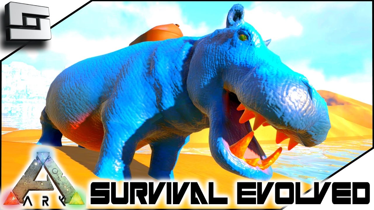 ARK: Survival Evolved - HIPPOPOTAMUS/BASILOSAURUS TAMING! E15 ( Modded ...