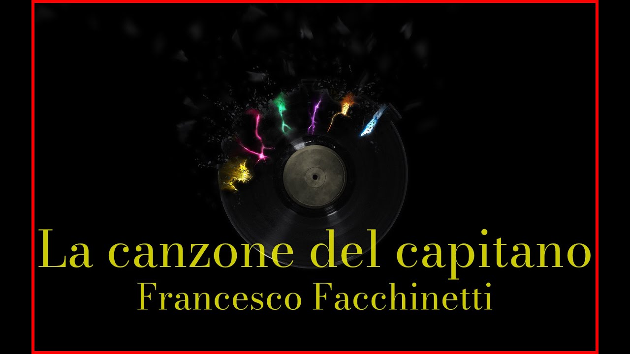 Francesco Facchinetti - La canzone del capitano (Lyrics) Karaoke - YouTube