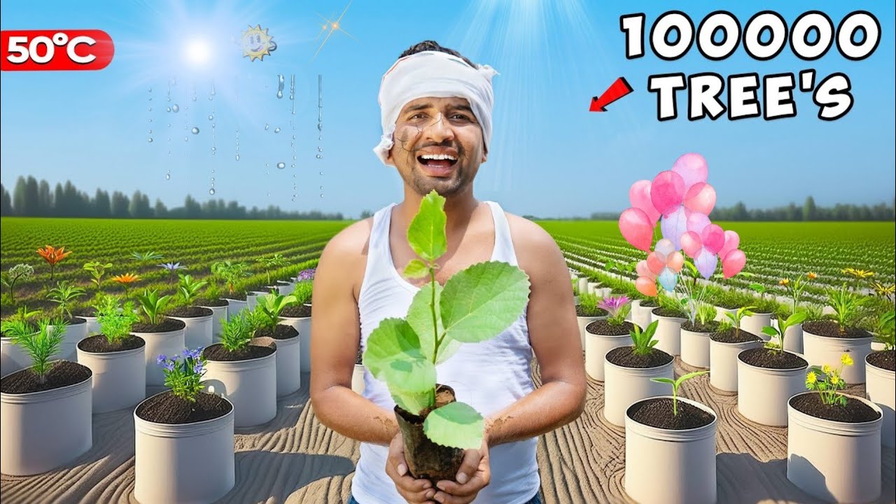 Last video || Green Revolution: Planting 1 Lakh Trees 🌳 | हमारा 100% ...