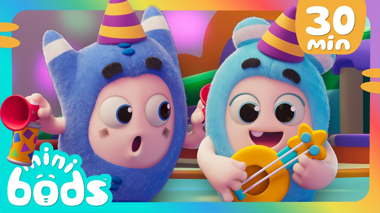 بوجو يحتفل - Party Time Pogo | Baby Oddbods | مينبودز! كرتون جديد مضحك ...