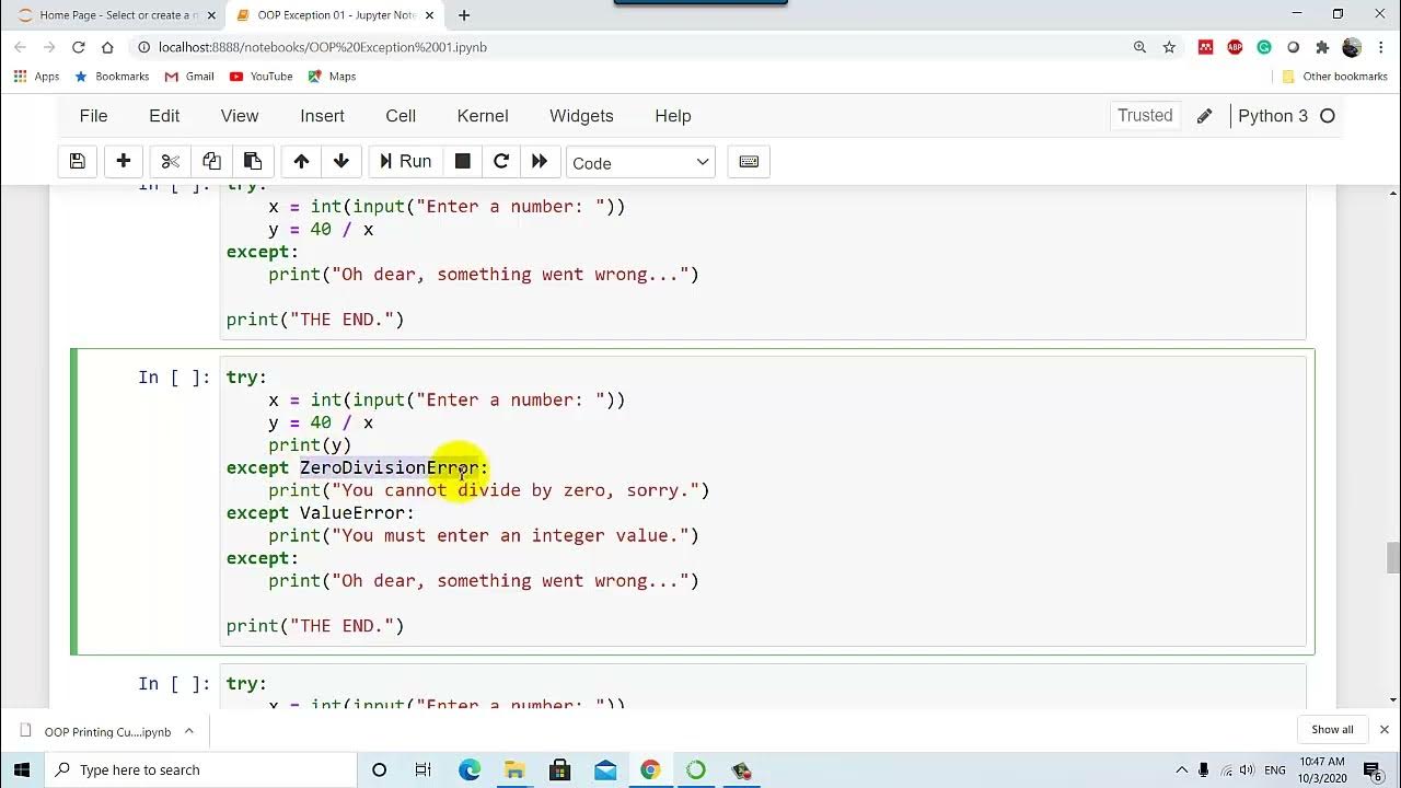 Exception - Part 02 | Learning OOP using Python 🐍 - YouTube