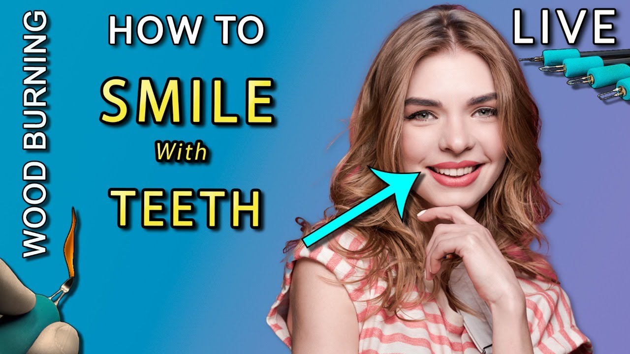 Pyrography: How to Wood Burn a Smile with Teeth - YouTube
