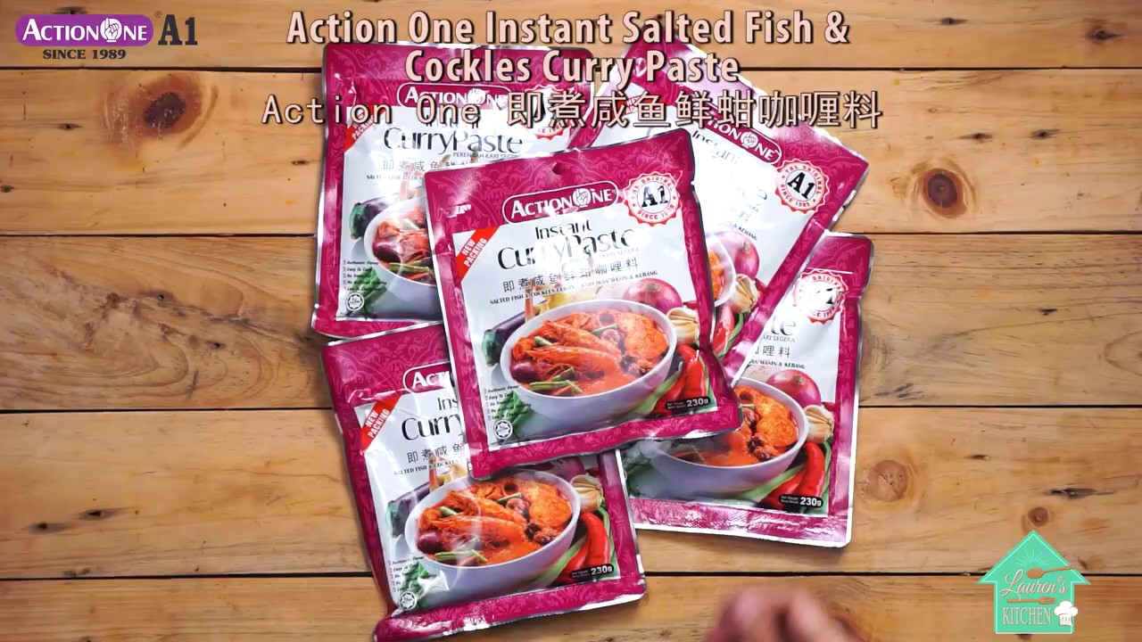 How to cook A1 Salted Fish and Cockles Curry (Action One A1) - A1咸鱼海鲜咖喱 ...