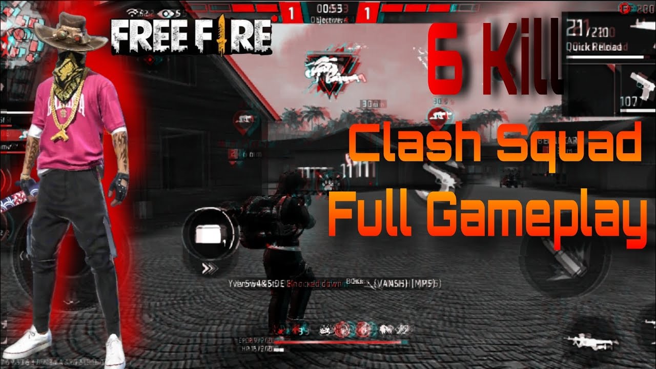 Free Fire Clash Squad 6 Kill Full Gameplay | in Hindi | Free Fire Max ...