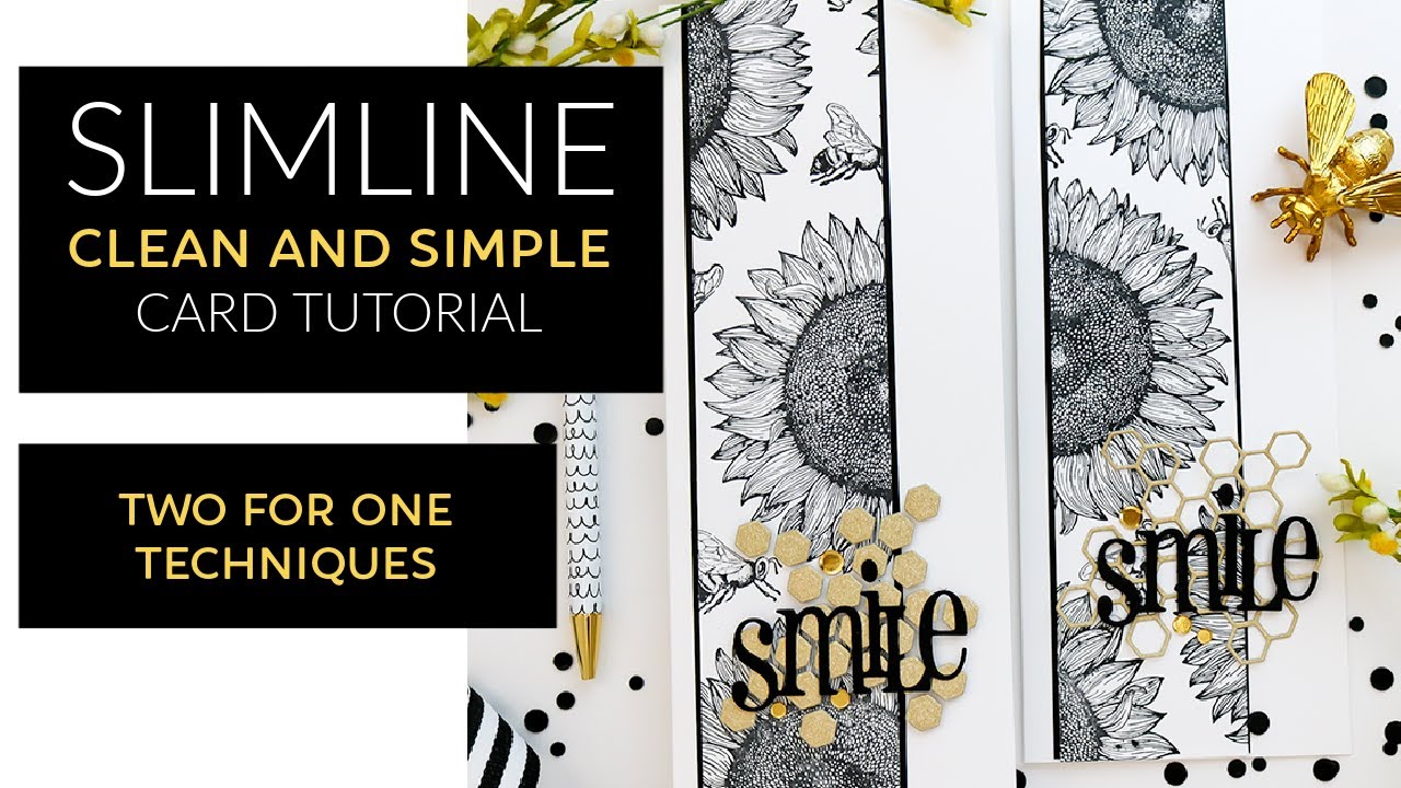 Clean and Simple Cards with Two For One Techniques - YouTube