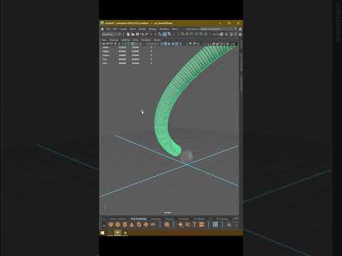 Autodesk Maya Tutorial - How to use Curve Warp Deformer in Maya - YouTube