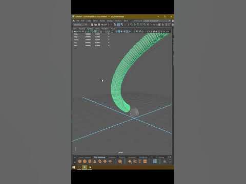Autodesk Maya Tutorial - How to use Curve Warp Deformer in Maya - YouTube
