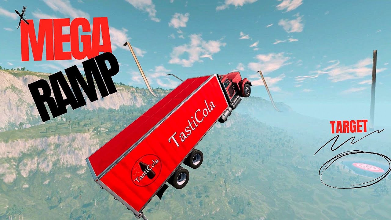 Mega Ramp Map | 1 #beamngdrive #video #gaming - YouTube