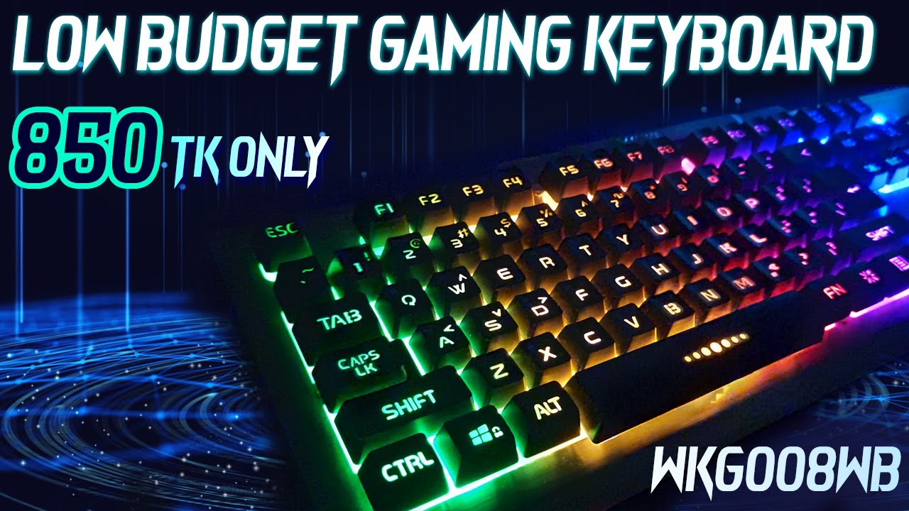 WALTON WKG008WB RGB Gaming Keyboard || Low Budget RGB Gaming Keyboard ...