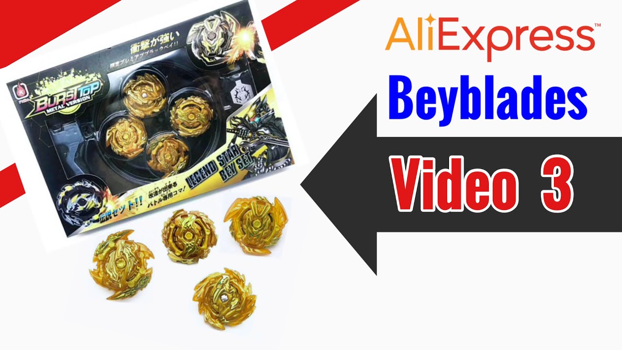 Unboxing AliExpress Beyblades Video #3 | GOLDEN Joker, Venom, Valkyrie ...