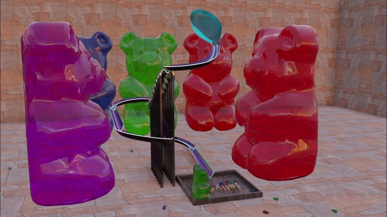 Gummy Bears race - YouTube