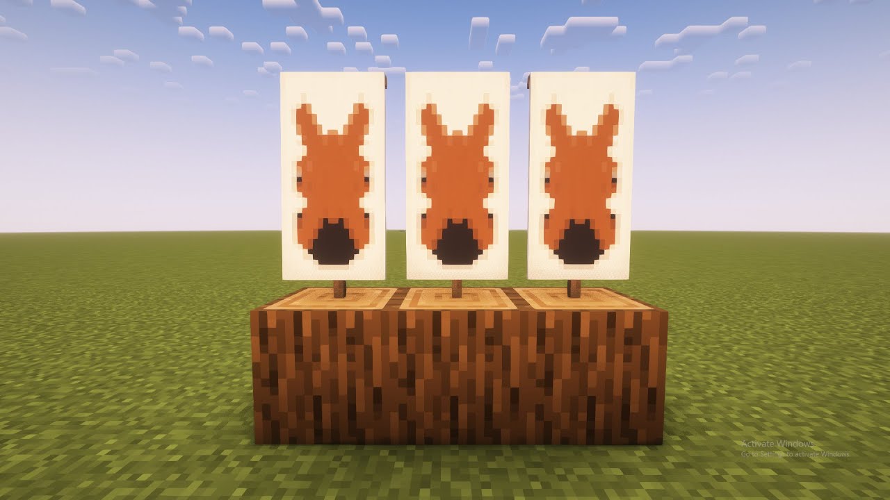 How To Make A Horse Banner In Minecraft - YouTube