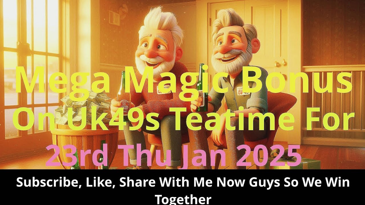 Mega Magic Bonus On Uk49s Teatime For 23rd Thu Jan 2025 |🎁🎉💴| #uk49spredictions1 - YouTube