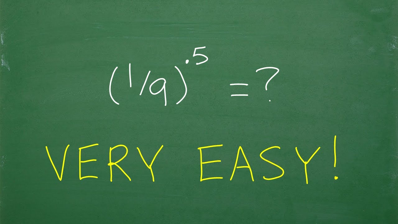  1 9 To The 5 Power Many Think This Is DIFFICULT It s EASY