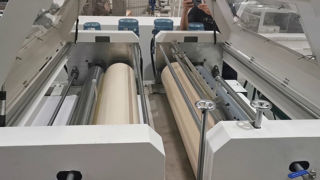 1300 PVC marble sheet high glossy UV coating machine - YouTube
