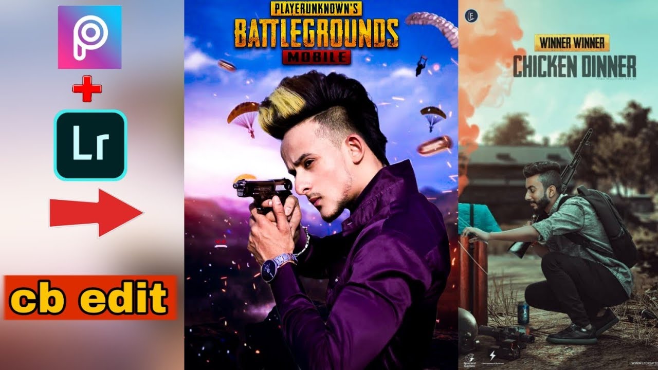 Pubg mobile photo editing in picsart step by step|| pubg poster editing ...