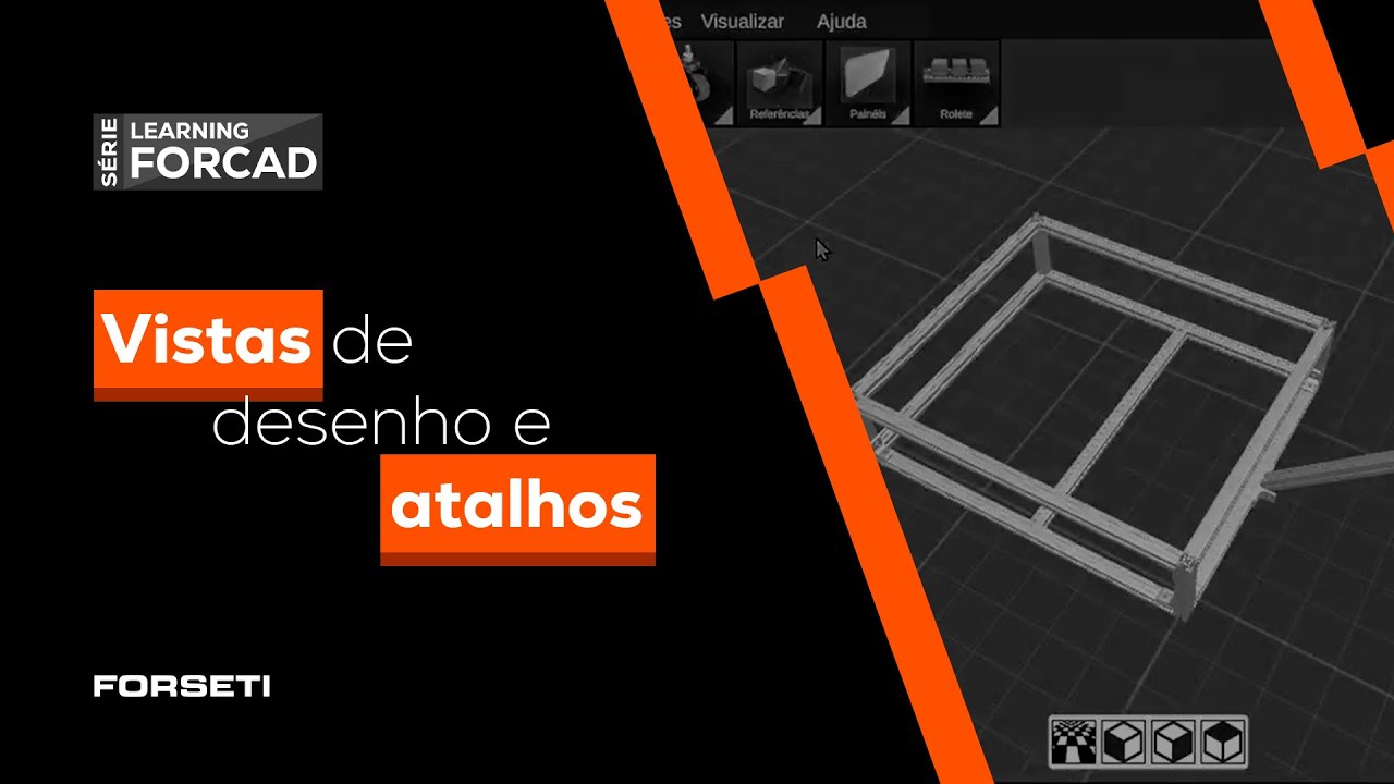 FORCAD - Vistas de desenho e atalhos - YouTube