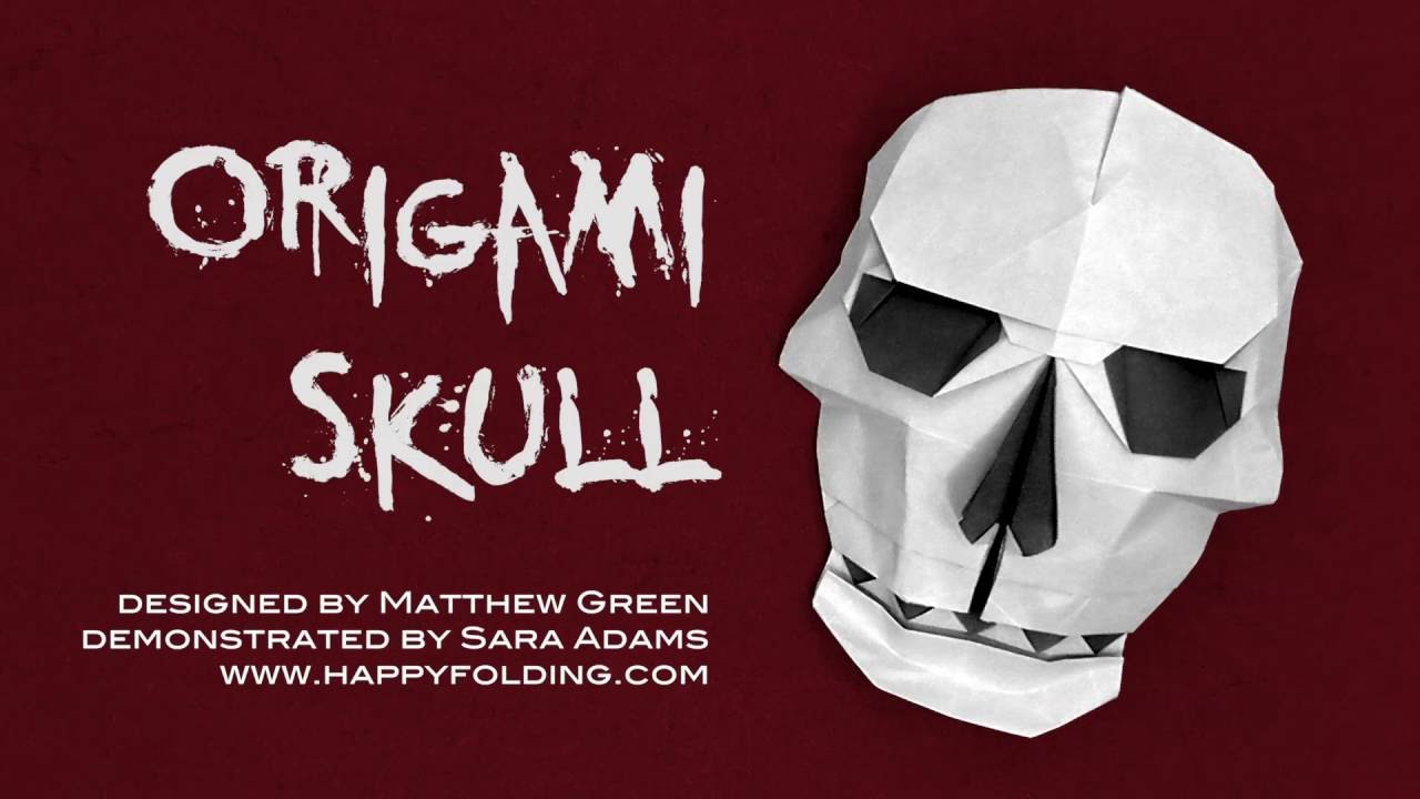 Halloween Origami Tutorial Skull Matthew Green YouTube Halloween Origami Tutorial Skull Matthew Green YouTube