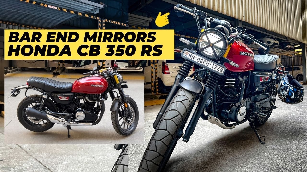 JAWA Bar end mirrors for HONDA CB 350 RS | Best Quality mirrors - YouTube