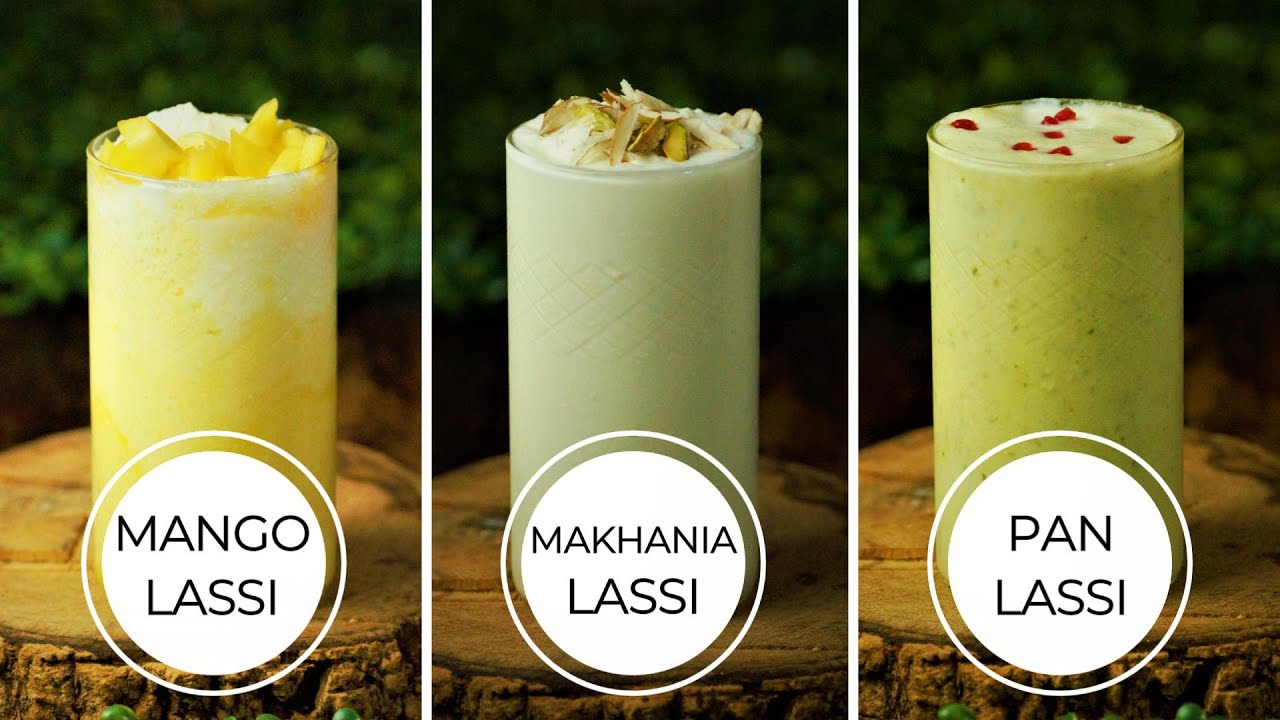 Makhania, Mango, and Pan Lassi Recipes | Summer Refreshing Recipe - YouTube