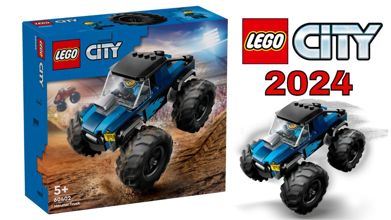 LEGO 60402 City Blue Monster Truck | Speed Build | City Lego 60402 ...