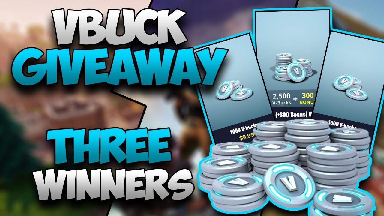 THANK YOU. Fortnite VBuck Giveaway! - YouTube