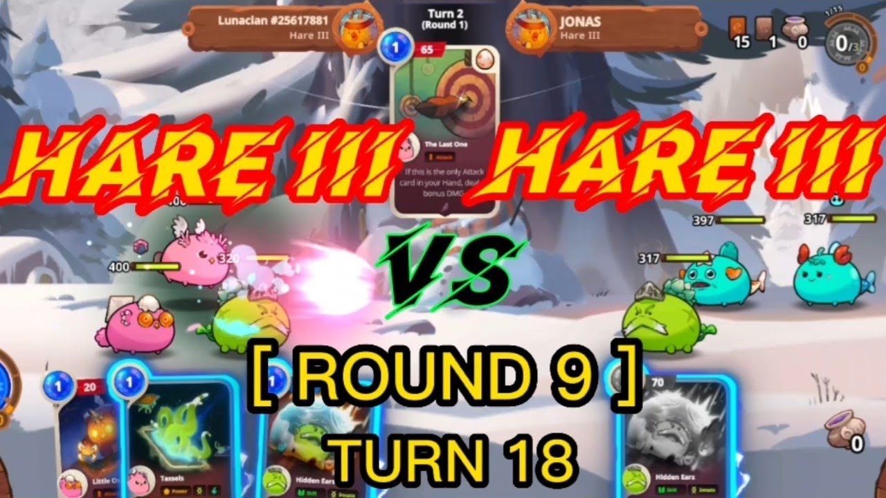 AXIE INFINITY ORIGINS PART 2/365 [ HARE III vs HARE III ] || YES Sir # ...