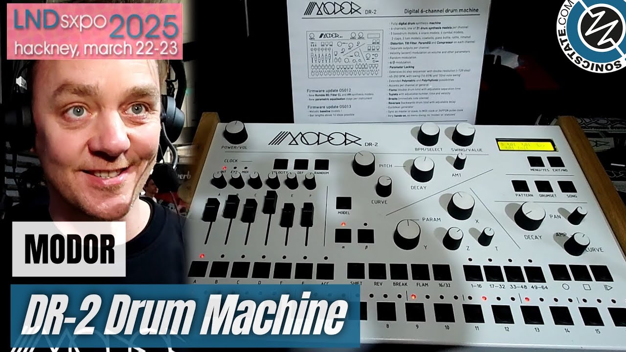 LSPXPO 2025: Play Basslines on the Modor DR-2 Drum Machine - YouTube