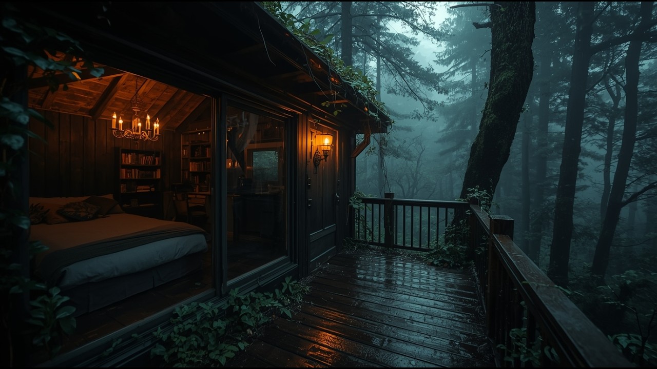 Rain Sounds in Forest 😌 Relax Deep Forest Rain for Full Night Sleep ...
