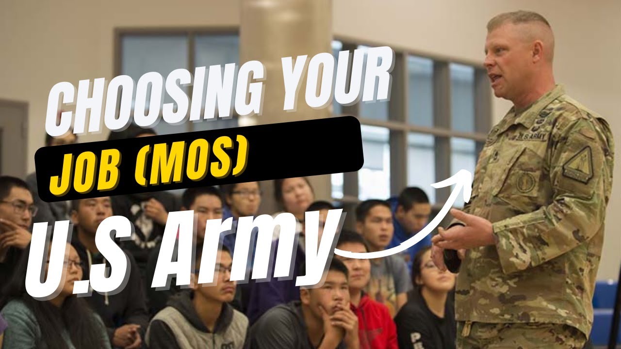 Choosing Your Job (MOS) in the United States Army - YouTube