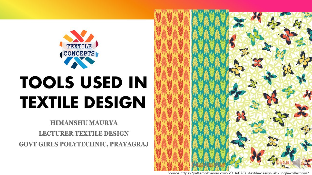 Tools used in textile design - Principles of Design and Sketching - YouTube