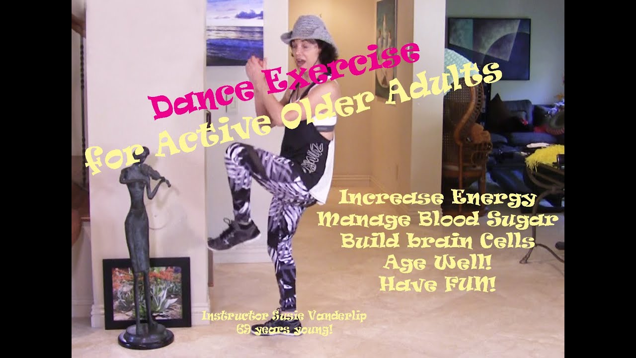 DANCE EXERCISE for over 50 and full of FUN MOVES and Great Music - YouTube