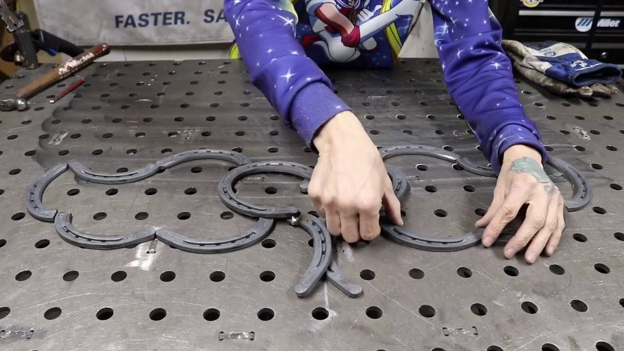 How To Weld A Horseshoe Heart With Wings | Easy Scrap Metal Art ...