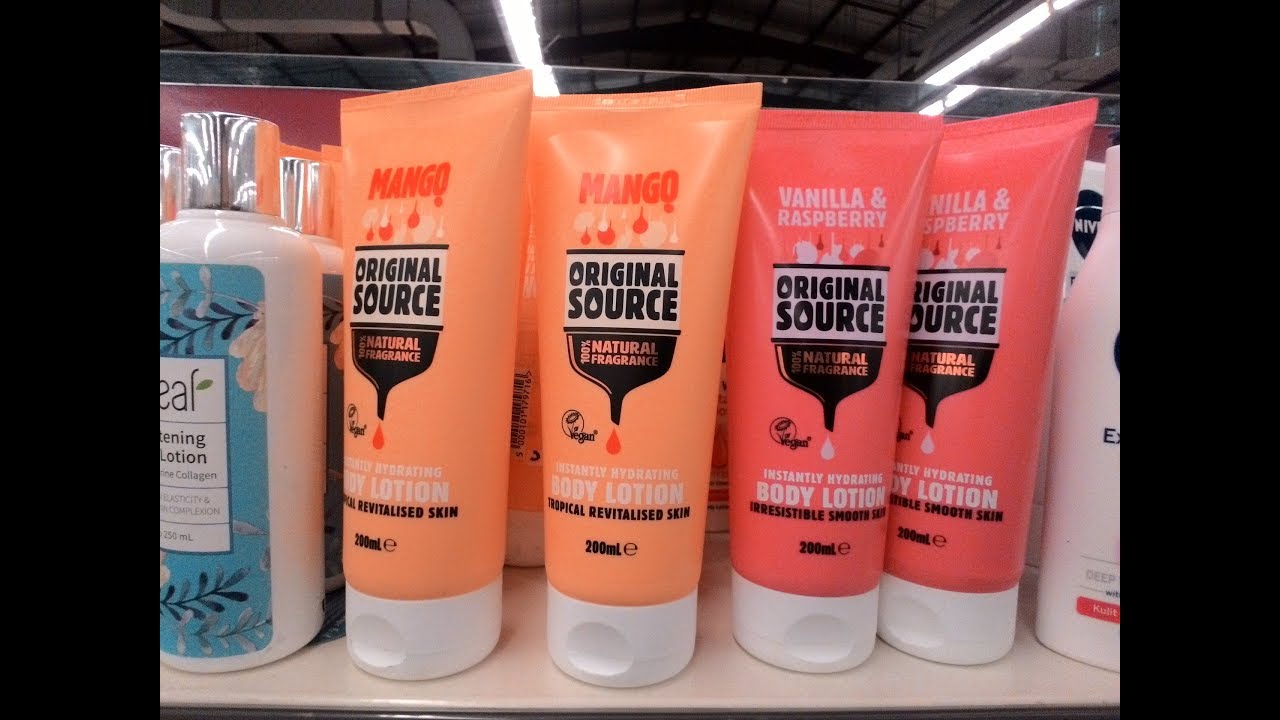Baru! Mango Original Source Body Lotion Vanila & Raspberry Original ...