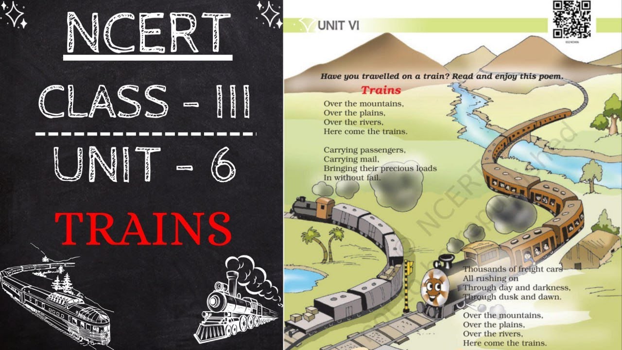 Class 3 English Chapter 6 Trains NCERT Hindi Explanation With class-3-english-chapter-6-trains-ncert-hindi-explanation-with