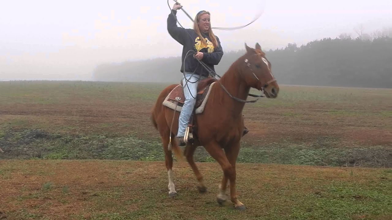 Roping on guy - YouTube