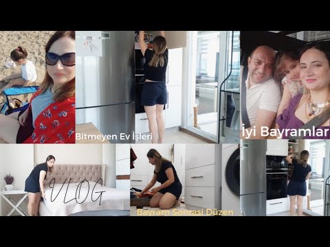 Ev İşleri Neden Bitmiyor?Bayram Tatili-Deniz-Gezmeler|Kuru Dolma|Saçımın Son Hali|Tatil SonrasiDüzen