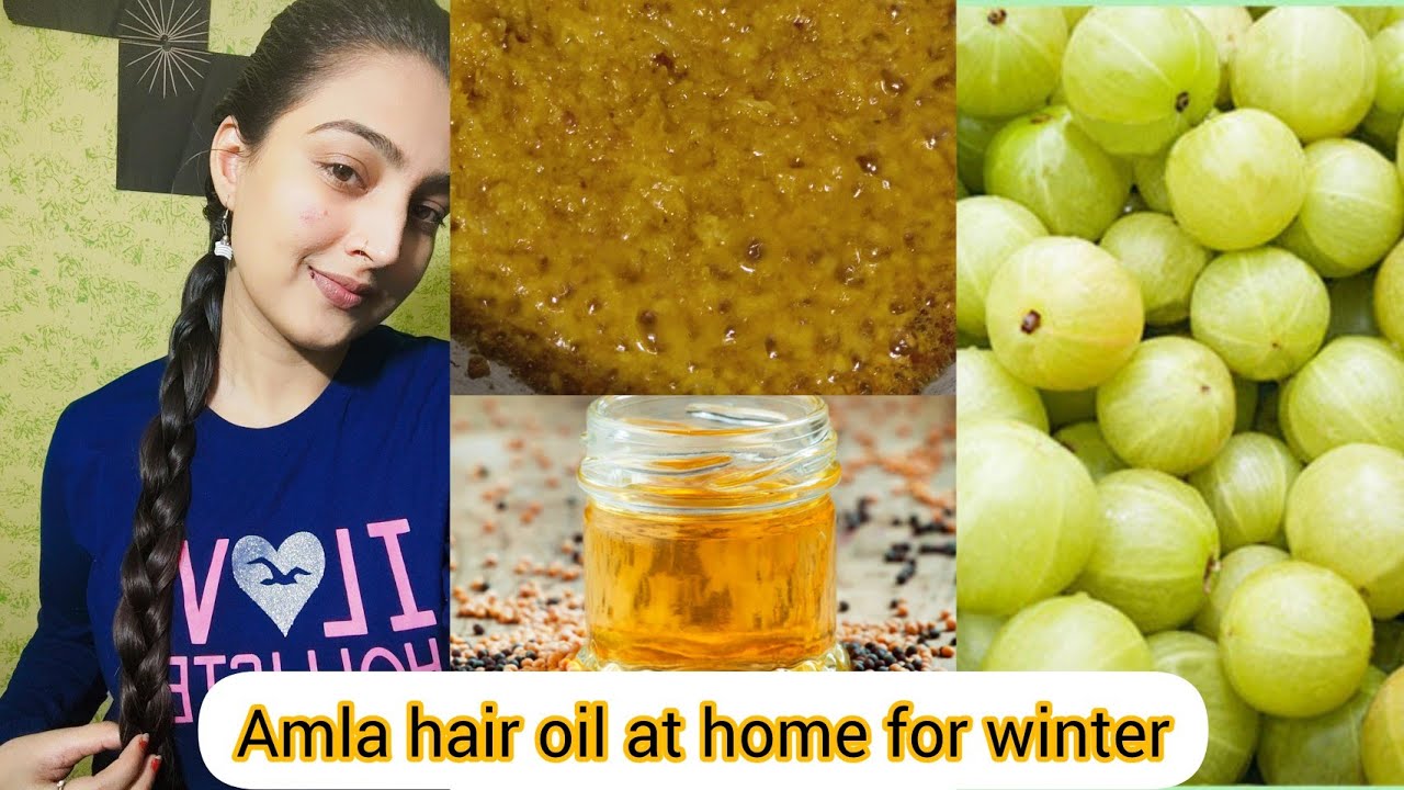 Amla Hair Oil At Home For Winter | Long Hair Oiling - YouTube