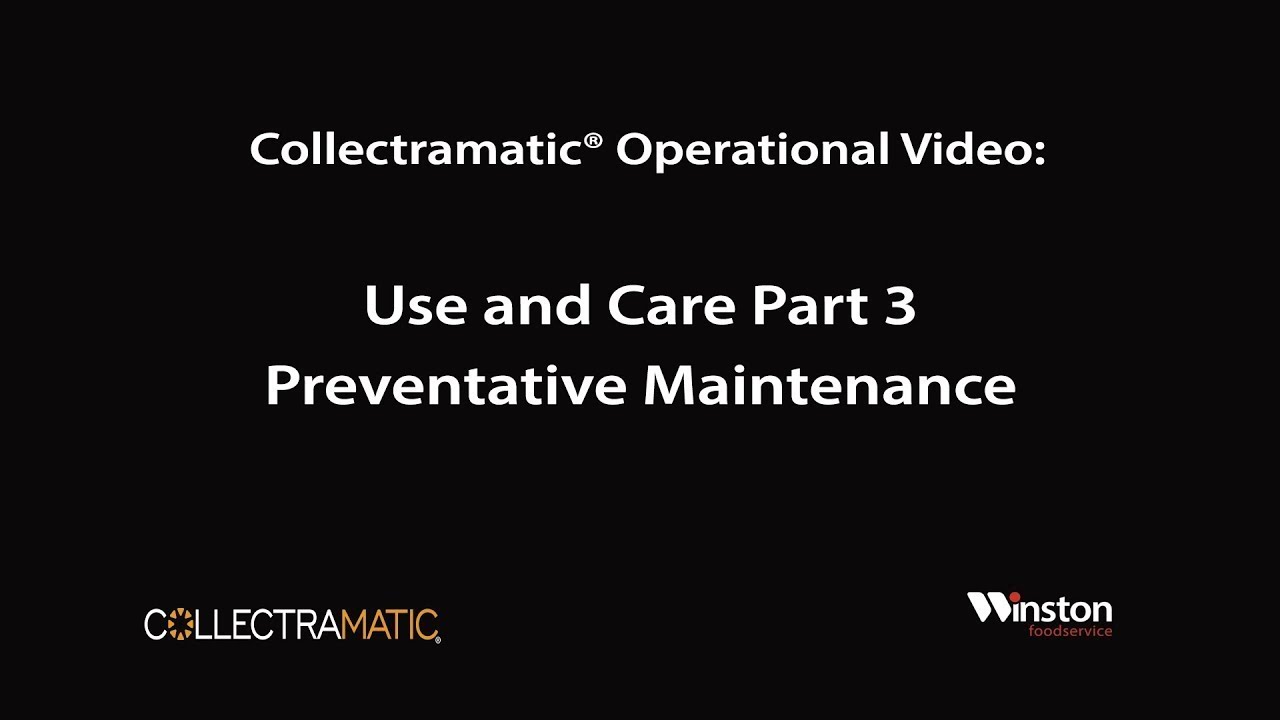 Инструкция на фритюрницы Winston Collectramatic (часть 3) - YouTube
