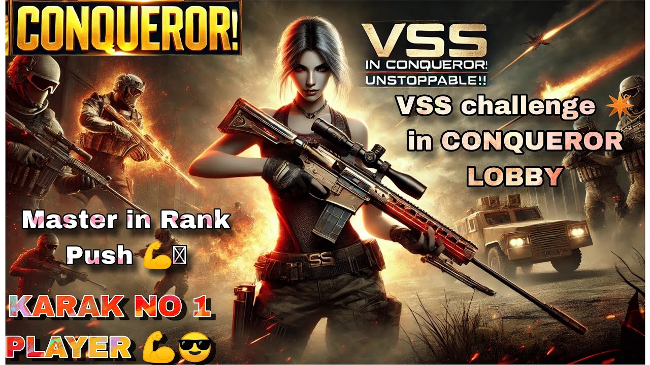 VSS in Conqueror Rank! UNSTOPPABLE Power🔥 | PUBG Mobile - YouTube