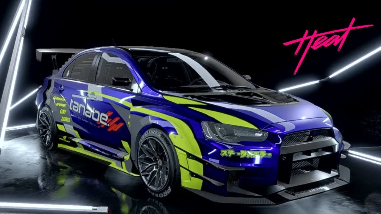 #41 NFS HEAT - MITSUBISHI LANCER EVOLUTION X '08 EXTERIOR CUSTOM - YouTube