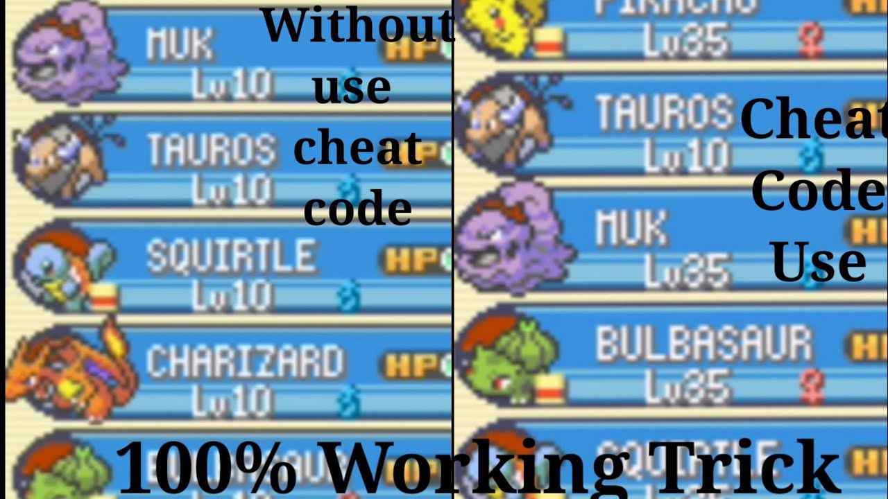 Rare candy cheat code (pokemon orange island) - YouTube