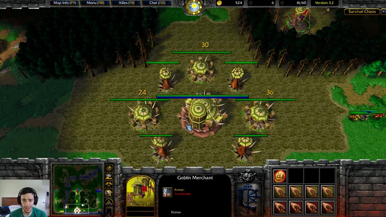 Warcraft 3: Survival Chaos! 3.2 #54 - NEW RACE w/ Hero Items! - YouTube