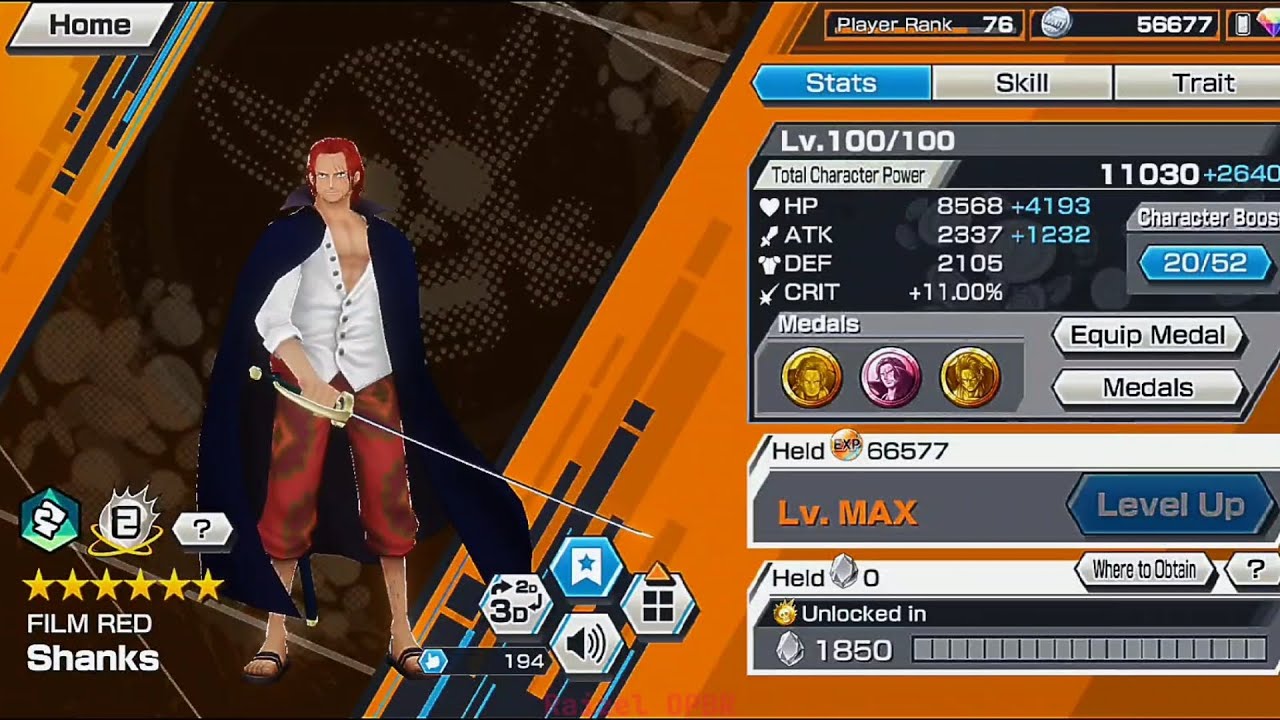 Akagami No Shanks 🥵 - One Piece Bounty Rush Edit - YouTube