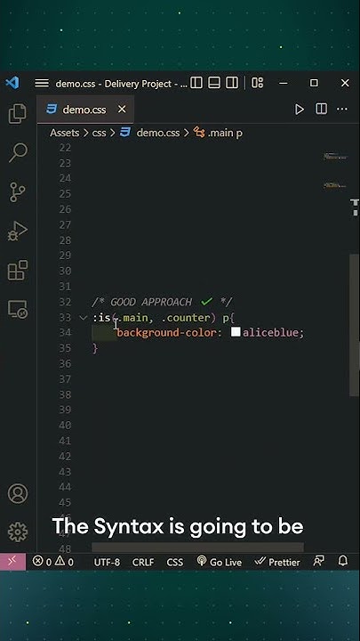What is :is() in CSS? - YouTube