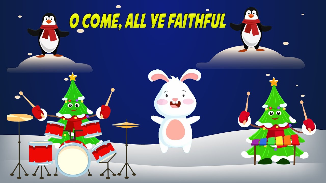 O Come All Ye Faithful With Lyrics | Christmas Songs And Carols ...