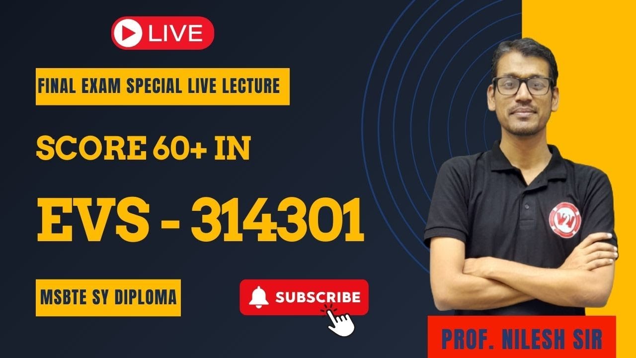 EVS | SY DIPLOMA - CO/IF/AIML BRANCH | Session 1 | K-Scheme 💻🚀 - YouTube