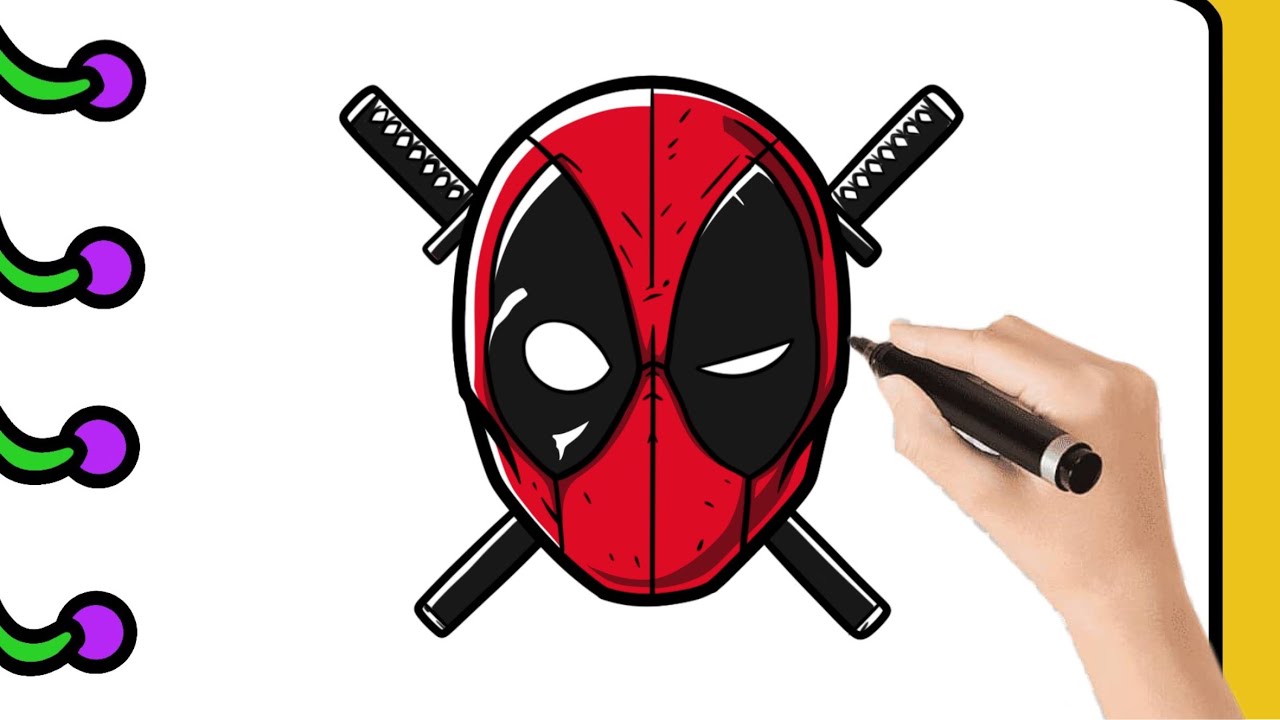 Como Dibujar a DEADPOOL Paso Paso Fácil | Mapi Art Sketch - YouTube